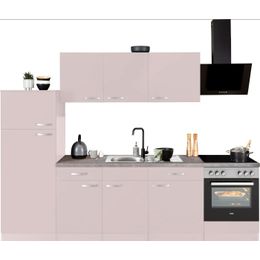 Wiho-Küchen wiho Küchen Küchenzeile Kansas, mit E-Geräten, Breite 280 cm, beige