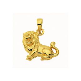 Adelia´s Adelia´s Kette mit Anhänger 585 Gold Sternzeichen Anhänger Löwe, Schmuckset - Set mit Halskette, goldfarben