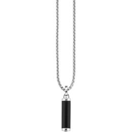 Baldessarini Kette mit Anhänger Schmuck Geschenk, Halskette Silber 925, mit Onyx, schwarz|silberfarben