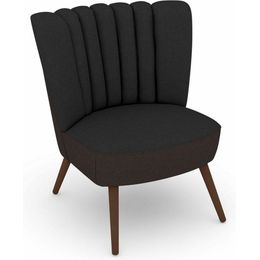 Max Winzer® Sessel Aspen, im Retrolook, zum Selbstgestalten, schwarz