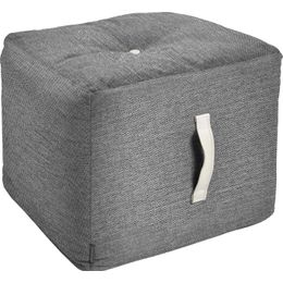 furninova Sitzwürfel Praline, grau|silberfarben