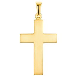 Amor Kettenanhänger Golden Cross, 2013522, Made in Germany, gelb|goldfarben