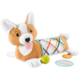 Fisher-Price® Greifspielzeug 3in1 Hündchen Spielkissen für Bauchlage mit 3 Spielzeugen, bunt
