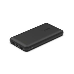 Belkin BoostCharge 10.000mAh Powerbank 15 Watt zum Laden von 3 Geräten Powerbank 10000 mAh, 1x USB-C, 2x USB-A, Power für bis zu 40 Stunden, schwarz