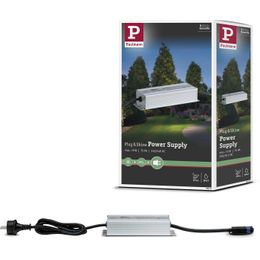 Paulmann Outdoor Plug & Shine Power Supply Silber Alu Trafo (IP67 230/24V DC 75W), schwarz|silberfarben