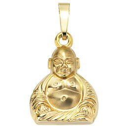 Jobo Kettenanhänger Anhänger Buddha, 333 Gold, gelb|goldfarben