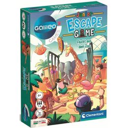 Clementoni® Spiel, Detektivspiel Galileo, Escape Game Junior Flucht aus dem Zoo, Made in Europe; FSC® - schützt Wald - weltweit, bunt