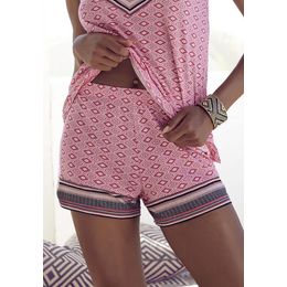 Vivance Dreams Schlafshorts mehrfarbig Gr. 36/38 für Damen. Bequem. Nachhaltig.