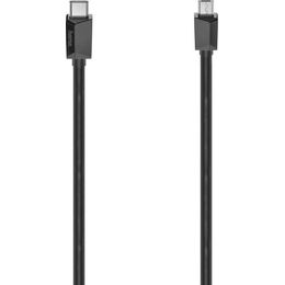 Hama USB-Kabel, Micro-USB, USB-C, (75 cm), schwarz
