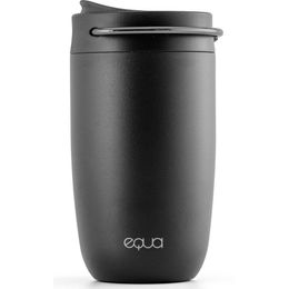 Equa Trinkflasche Cup, mit Isolierfunktion und Keramikbeschichtung, 300 ml, schwarz