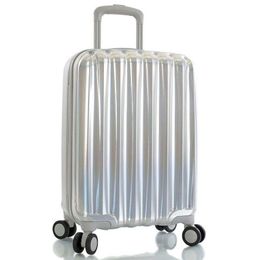 Heys Hartschalen-Trolley Astro, 53 cm, 4 Rollen, Hartschalen-Koffer Handgepäck-Koffer Reisegepäck TSA Schloss, silberfarben