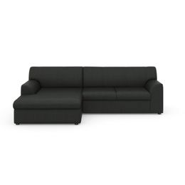 DOMO collection Ecksofa Topper L-Form, mit Recamiere, wahlweise mit Schlaffunktion, grau