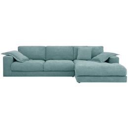 3C Candy Ecksofa Asbury L-Form, mit abnehmbarer Husse, blau