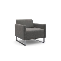 Machalke® Sessel single, mit Metallkufen, grau