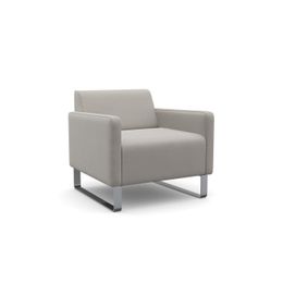 Machalke® Sessel single, mit Metallkufen, beige|grau