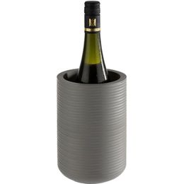 APS Wein- und Sektkühler ELEMENT, auch als Vase nutzbar, Beton, Höhe 19 cm, grau