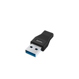 Hama USB-A-Stecker - USB-C-Buchse 3.2 5 Gbit/s USB A-Adapter auf USB-C USB-Adapter USB Typ A zu USB-C, schwarz
