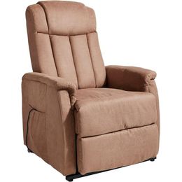 Duo Collection TV-Sessel Delphi mit elektrischer Aufstehhilfe, Relaxfunktion und Taschenfederkern mit Stahlwellenunterfederung, braun