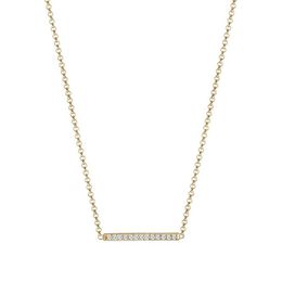 Elli DIAMONDS Collierkettchen Klassisch Diamanten Reihe (0.065 ct) 375 Gelbgold, goldfarben