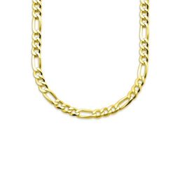 Bruno Banani Kette ohne Anhänger Schmuck Geschenk Silber 925 Halsschmuck Halskette Figarokette, gelb|goldfarben