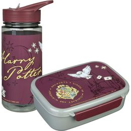 Scooli Lunchbox Harry Potter, Kunststoff, (Set, 2-tlg), Brotzeitdose & Trinkflasche, schwarz