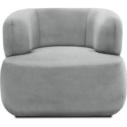 DOMO collection Sessel 800012, Formschöner Polstersessel, grau