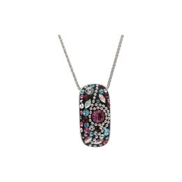 Smart Jewel Kette mit Anhänger elegant mit Kristallsteinen, Silber 925, bunt