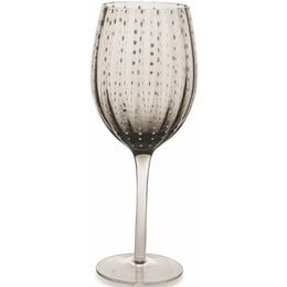 Villa d'Este Weinglas Shiraz, Glas, Gläser-Set, 6-teilig, Inhalt 300 ml, grau