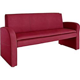 exxpo - sofa fashion Hockerbank, mit Rückenlehne, rot