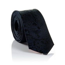MONTI Krawatte LUAN aus reiner Seide, Paisley-Muster, blau