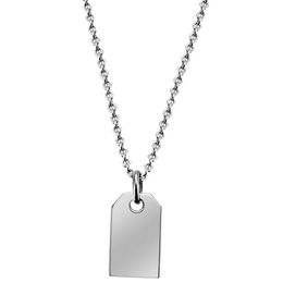 Firetti Kette mit Anhänger Schmuck Geschenk Silber 925 Halsschmuck Halskette Ankerkette Platte, silberfarben