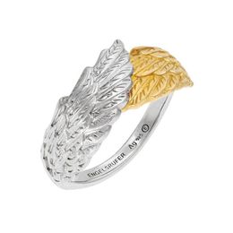 Engelsrufer Silberring Wings of Angels, Engelsflügel, gelb|goldfarben|silberfarben