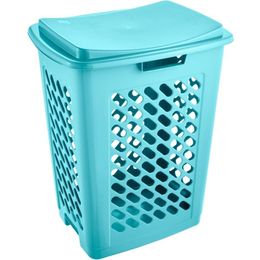 keeeper Wäschebox piet (1 St), 60 L, mit aufklappbarem Deckel, luftdurchlässig, blau