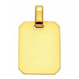 Adelia´s Adelia´s Kette ohne Anhänger 333 Gold Gravurplatte Anhänger, Schmuckset - Set mit Halskette, goldfarben