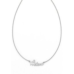 Firetti Namenskette Schmuck Geschenk Silber 925 Halskette mit deinem Namen, mit Zirkonia, silberfarben|weiß