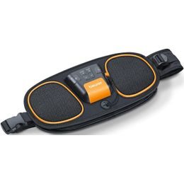 Beurer TENS-EMS-Gerät EM 39 2-in-1 Bauch- und Rückenmuskeltrainer, (2-tlg), Wasserkontakt-Elektroden, orange|schwarz