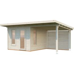 Palmako Gartenhaus modern look Haus Grace, BxT: 604x393 cm, inklusive Fußboden, beige