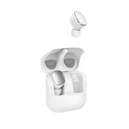 Hama Spirit Pure True Wireless, In Ear BT Kopfhörer kabellos Bluetooth-Kopfhörer (Google Assistant, Siri, Finger-Touch Sensor, Lautstärkeregler,Rufannahmetaste, Sprachsteuerung), weiß