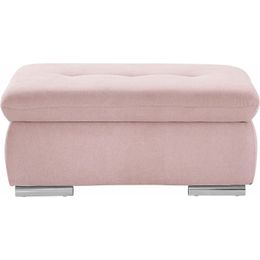 DOMO collection Hocker Baxter, mit Stauraum, rosa