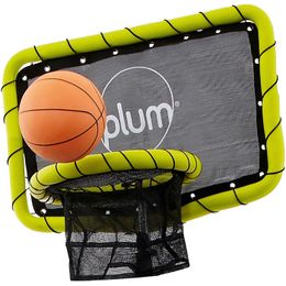 Plum Basketballkorb (Set), für Trampoline mit Sicherheitsnetz, 244-426 cm Durchmesser, grün|schwarz