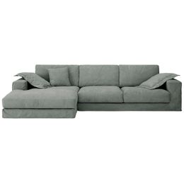 3C Candy Ecksofa Asbury, mit abnehmbarer Husse, grau