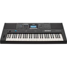Yamaha Home-Keyboard PSR-E473, mit Netzteil und Notenhalter, schwarz