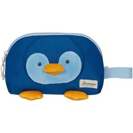 Samsonite Kulturbeutel Happy Sammies ECO, Penguin Peter, Kinder Waschtasche Kinder Reisekulturbeutel Kinder Beuty-Bag, blau