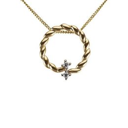 Firetti Kettenanhänger Schmuck Geschenk Gold 333 Halsschmuck Anhänger für Halskette, mit Brillanten, gelb|goldfarben|weiß