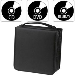 Hama DVD-Hülle CD-/DVD-/Blu-ray-Tasche 304, Schwarz + Pflegetuch Disc-Tasche, schwarz