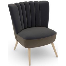 Max Winzer® Sessel build-a-chair Aspen, im Retrolook, zum Selbstgestalten, beige
