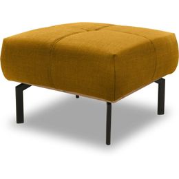 DOMO collection Hocker, Wahlweise mit oder ohne Kranz in Wildeiche-Optik, goldfarben