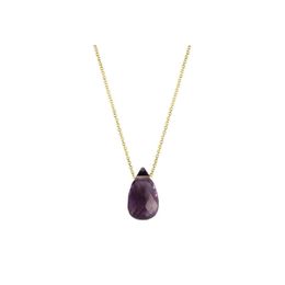 Celesta Kette mit Anhänger 375 Gelbgold Amethyst, gelb