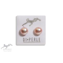 DI PERLE Paar Ohrstecker Damen Perlenschmuck 925 Silber Süsswasser Perlen Ohrstecker, Damen Perlenschmuck, beige