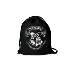 logoshirt Kulturbeutel Harry Potter - Hogwarts Logo (Weiß), mit coolem Hogwarts-Motiv, schwarz|weiß